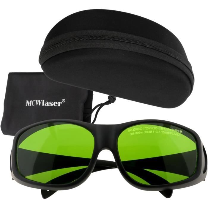 Lunettes de sécurité laser 190-470 Nm et 800-1700 Nm Lunettes de ...