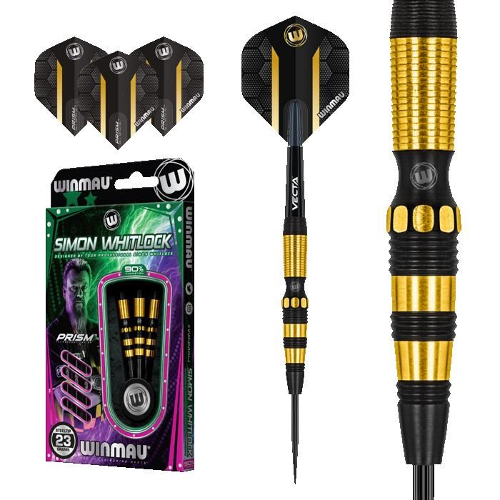 Winmau Darts Flechettes Simon Whitlock Onyx 90% 21gr 1471.21 ...