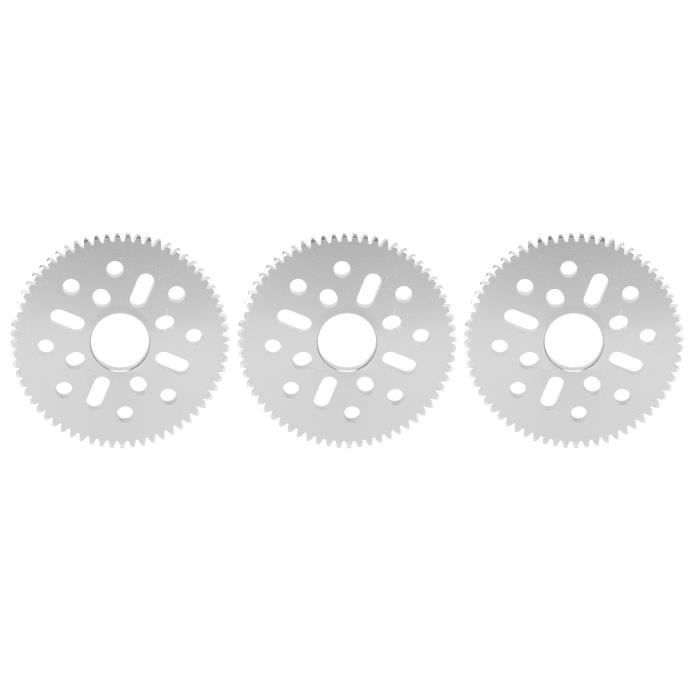 ZER-Engrenage 0.8 Mod 3 pièces dent droite à engrenage droit 4 trous ...