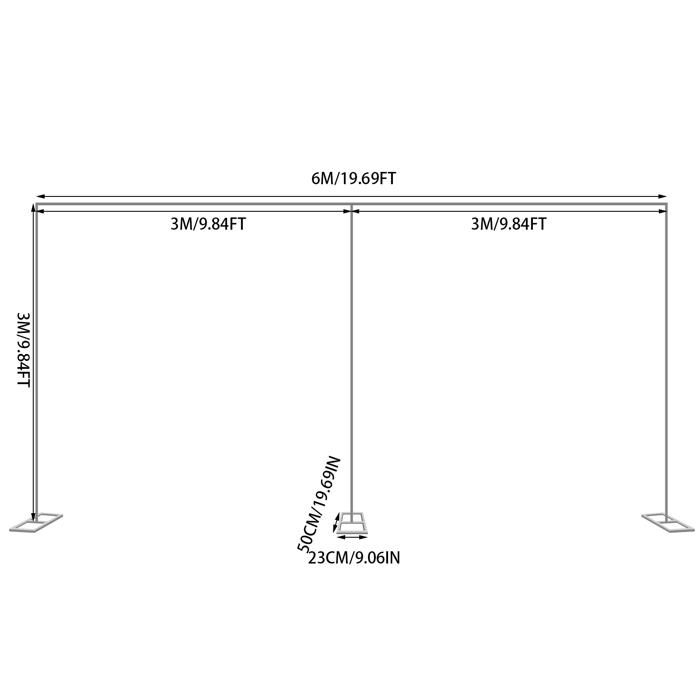 Arche de Mariage, Design Autonome, Décor Personnalisable, Argent, XL ...