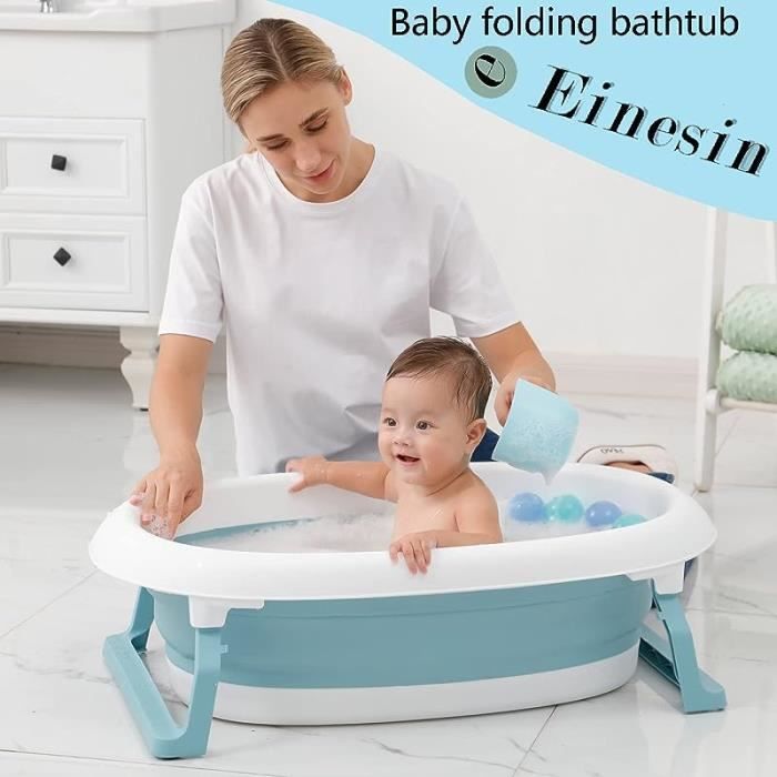 Baignoire Pliable BbCapacit 55L avec Coussin Rince Tete Bebe Baignoire ...