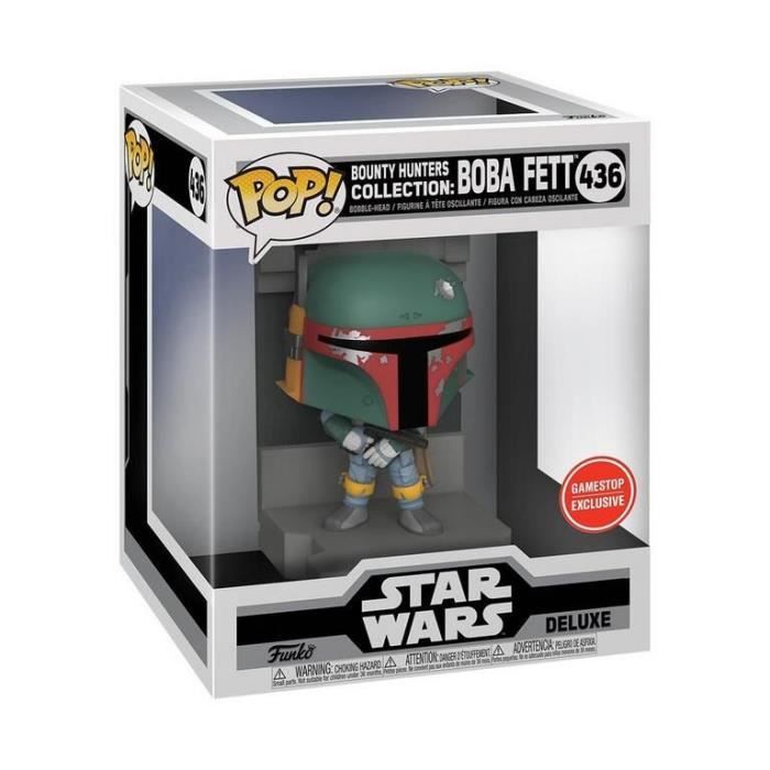 Figurine Funko Pop! Deluxe - N°436 - Star Wars - Bounty Hunters Boba ...