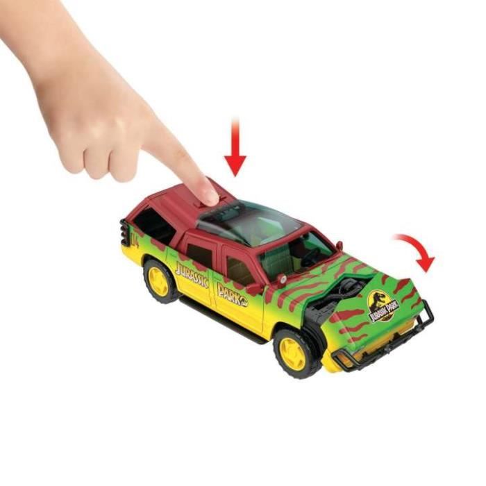 Jurassic World - Ford Explorer Dégât Sensoriel - Figurine Dinosaure ...