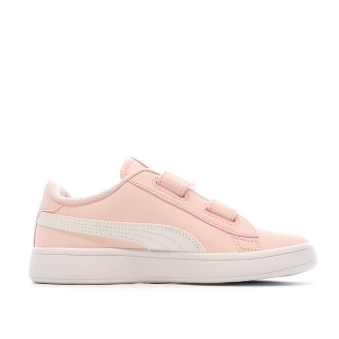 Baskets à Scratchs Rose Puma Smash 183 Pink - Cdiscount Chaussures