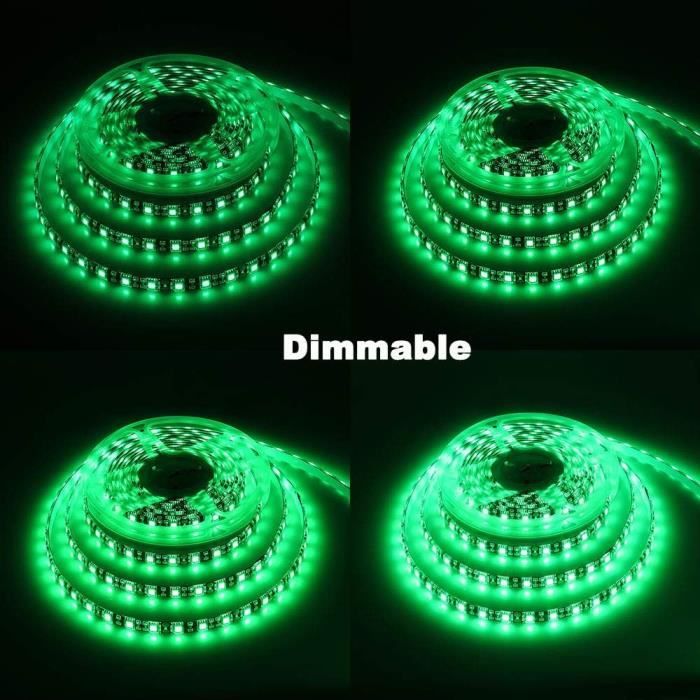 Ruban Led Vert, Noir Pcb 12V Smd 5050 300 Leds 5M Flexible Ip65 Étanche ...