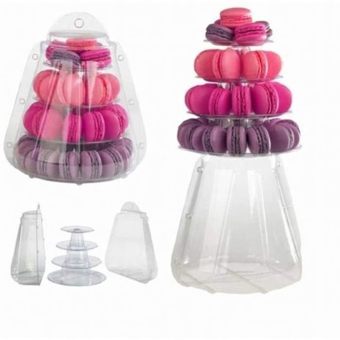 6 Titulaire Ronde Macaron Support Tiers Multifonction Cookie Dessert ...