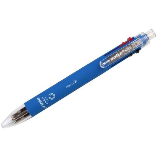 5 Multicolor stylo 1 pièce 0.5mm 6 en 1-5 stylo multicolore stylos de ...