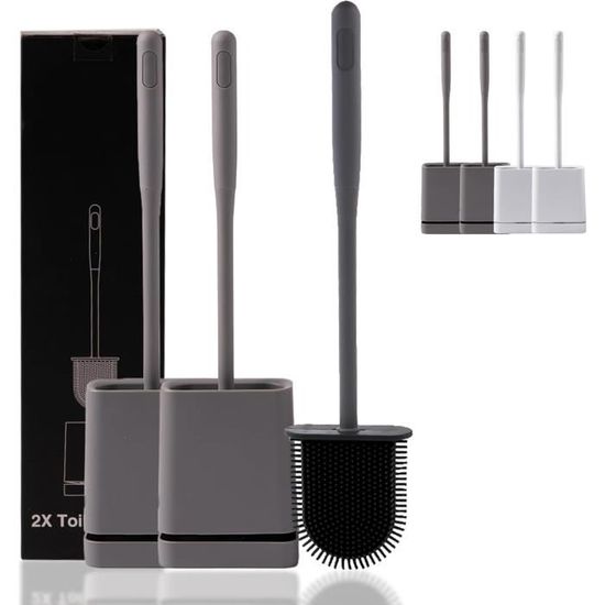 +30 Club Brosse De Toilette En Silicone - Lot De 2 Brosses De Toilette Haut De Gamme- Brosse ...