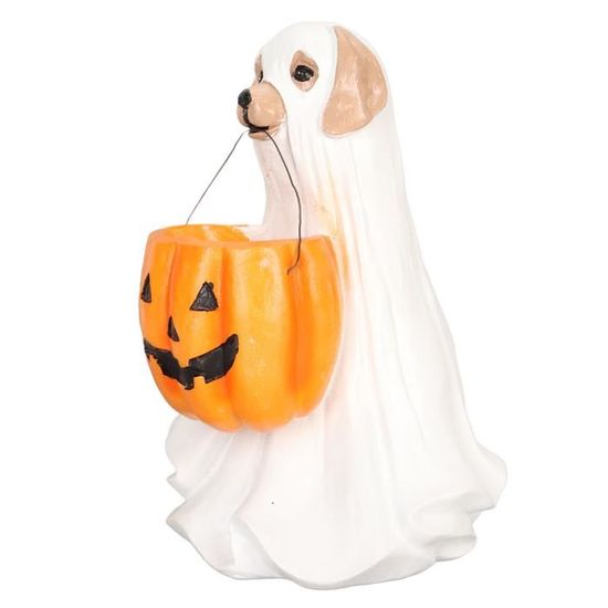 Statue de chien fantôme - TBEST - Halloween - Résine - 23x16,5x16 cm ...
