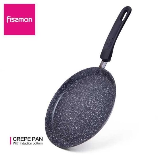 GL21567-poêle à crêpes antiadhésive avec revêtement en marbre. pour cuisinière à gaz et à ...