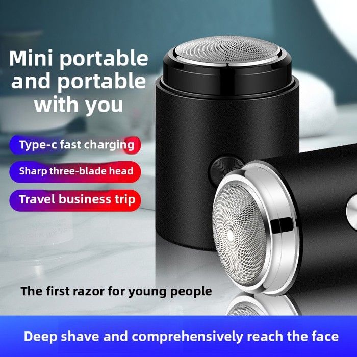 Rasoir électrique pour hommes Mini rasoir de poche USB Rechargeable ...