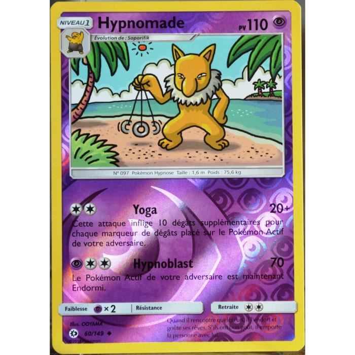 Carte Pokémon 60-149 Hypnomade 110 PV - REVERSE SM1 - Soleil et Lune ...