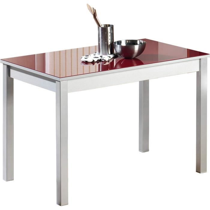 Table de cuisine ASTIMESA Fija 80x40 Roja - Cdiscount Maison