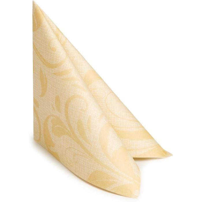 Serviette De Table Papier En Papier Sec, Effet Tissu - Serviettes En ...