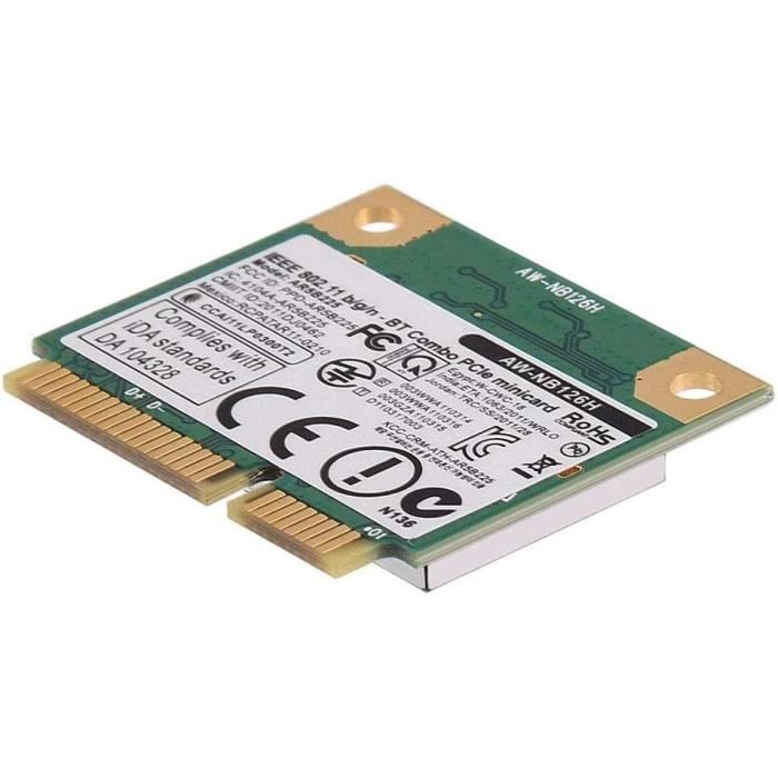 Carte wifi2.4G 2 en1 Carte Bluetooth WiFi sans Fil pour Carte Mini PCI ...