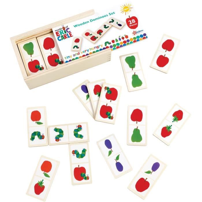 Arc-En-Ciel Conçoit Des Dominos En Bois De Chenille Minuscule Et Très ...