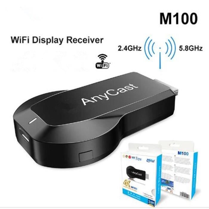 Récepteur-décodeur,Dongle récepteur d'écran miroir 4K M100, Compatible ...