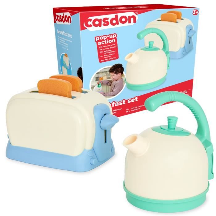Set bouilloire et grille-pain pour les enfants Petit-déjeuner Casdon ...