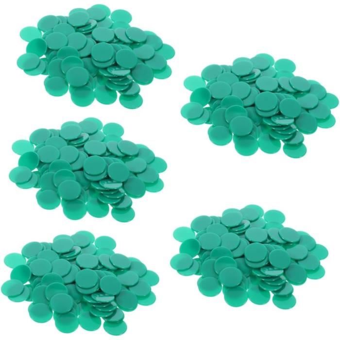 500 Pièces Jetons De Bingo Colorés Poker Puces Jetons De Bingo En ...