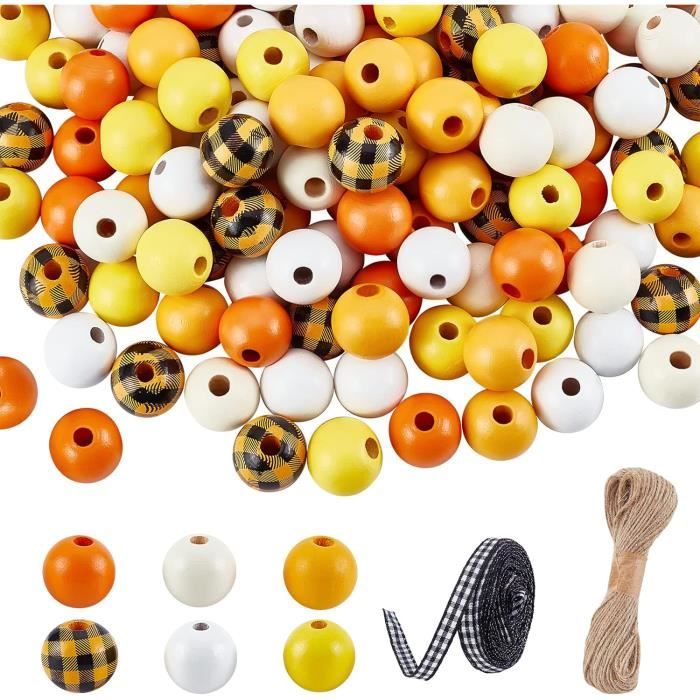 Pandahall Perles De Décoration De Thanksgiving, 240Pcs 6 Couleurs 16 Mm ...