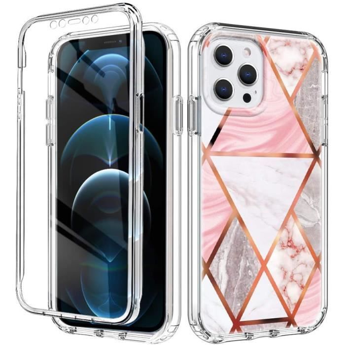 Coque Pour Apple Iphone 13 6,1" coque 360 Degré Antichoc Transparente ...