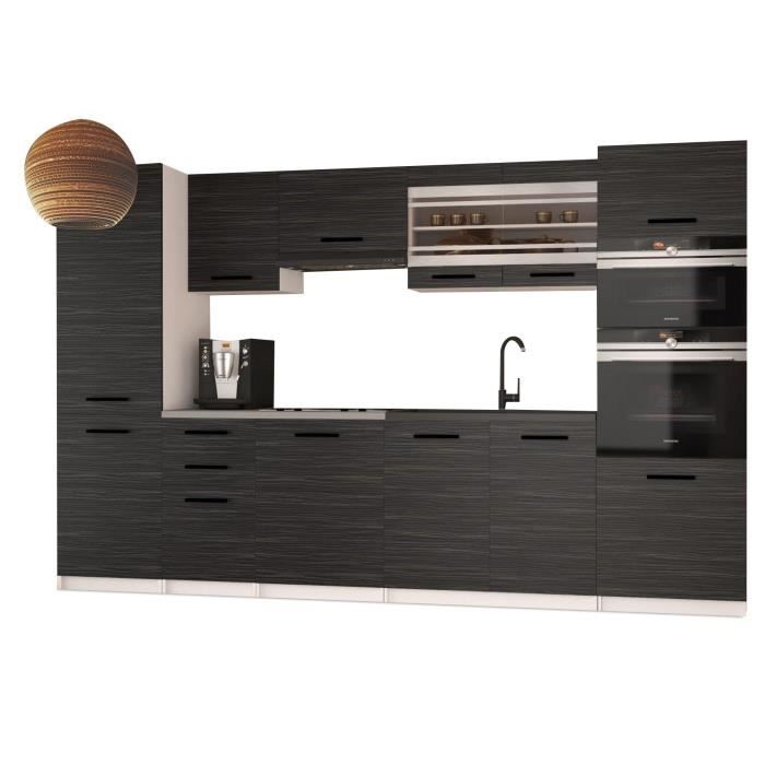 SANNER - Cuisine complète L300 cm - Cuisine droite 8 pcs - Plan de ...