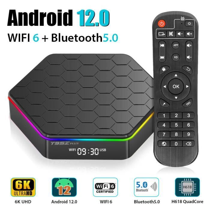 Boîte TV Android - LANGTU - T95Z - Android 12.0 - 6K 60FPS - WiFi 2,4G/5,8G BT 5.0 - Cdiscount ...
