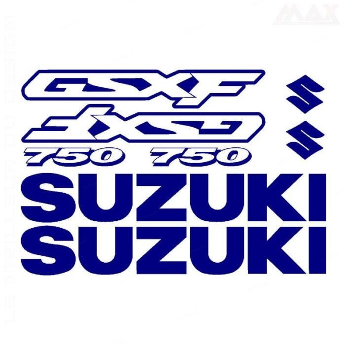 8 sticker GSXF 750 – BLEU MARINE – sticker SUZUKI GSX F 750 - SUZ446 ...