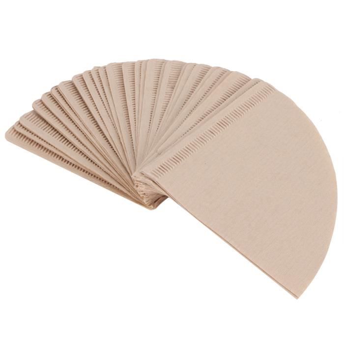 Papier filtre à café 100 pièces filtre à café en forme de cne de papier ...