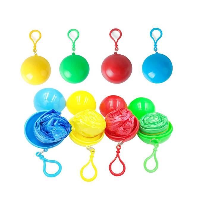 (4PCS)Imperméable Jetable d'urgence Poncho Transparent Unisexe ...