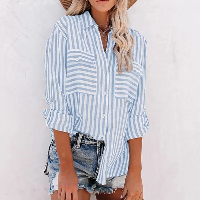 CHEMISIER - BLOUSE - LIQUETTE Chemise décontractée à manches longues ...