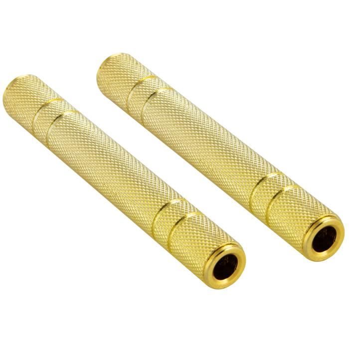 Adaptateur,Coupleur audio jack stéréo (jack 6,3mm vers prise jack ...