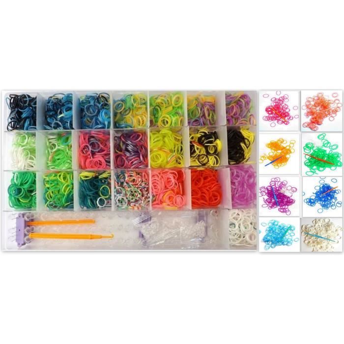 BOITE ELASTIQUES MALETTE BRACELET LOOM PERLES 3D - Cdiscount