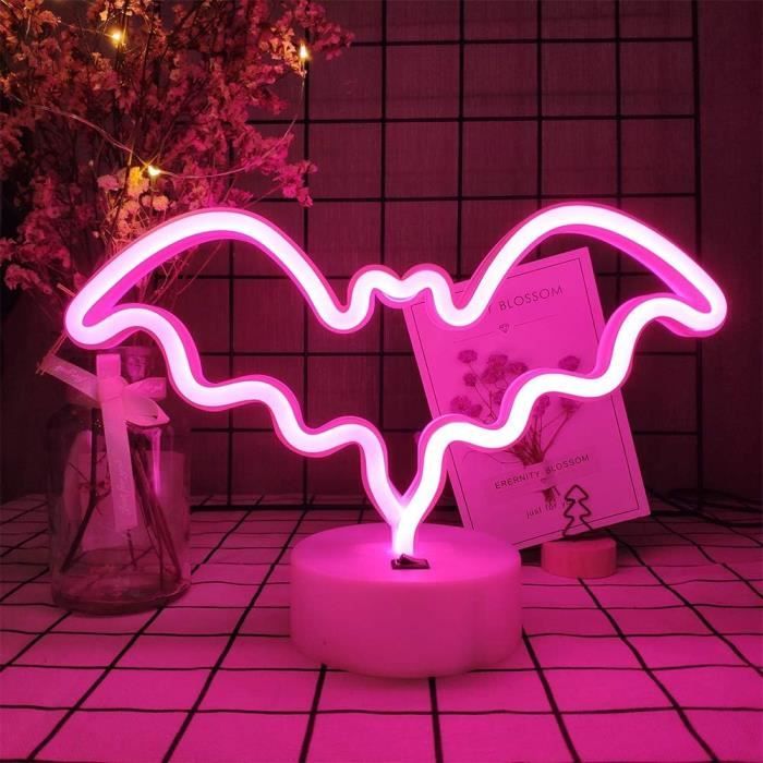 Bat Neon Lights Led Neon Night Lights Wand- - Tischdekoration Batterie ...