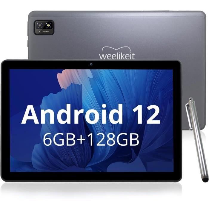 Tablette Tactile 10 Pouces Android 12 Avec Stylet, 6 Go Ram 128 Go Rom ...
