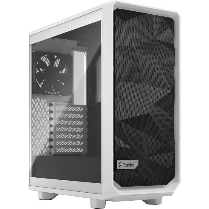 Meshify 2 Compact White Atx Flexible High-Airflow Tempered Glass Window ...