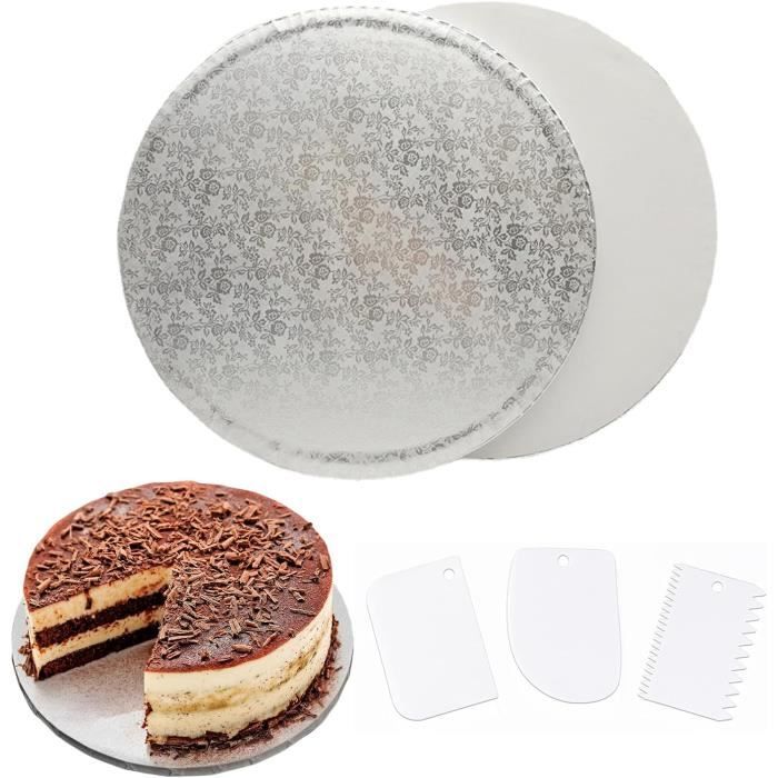 2 Pièces Cake Board Rond,Supports À Gâteaux Ronds De 30 Cm,Plaques De ...