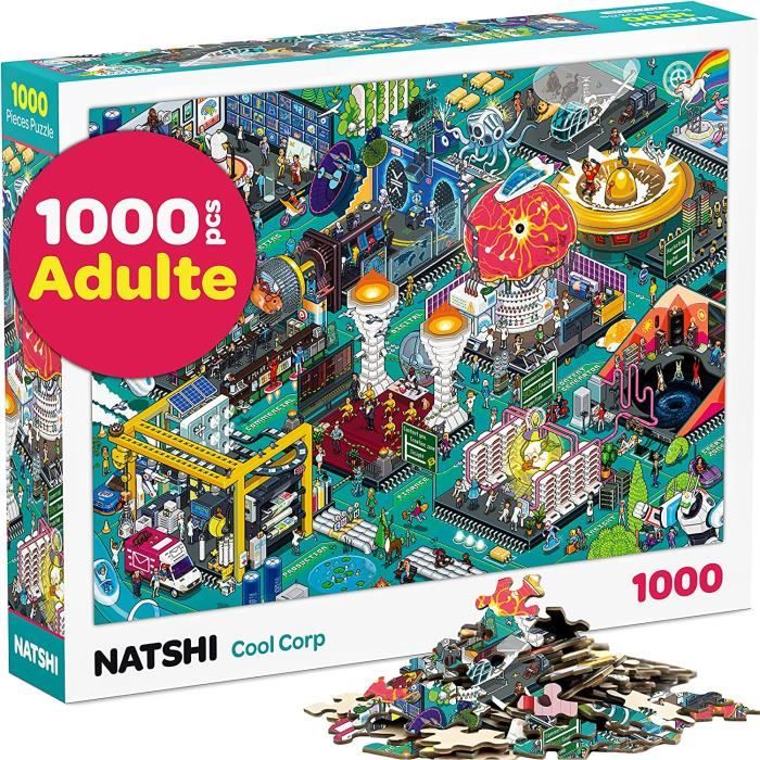 Natshi - Cool Corp - Puzzle 1000 Pièces Adulte - 70 x 50 cm - Puzzle ...