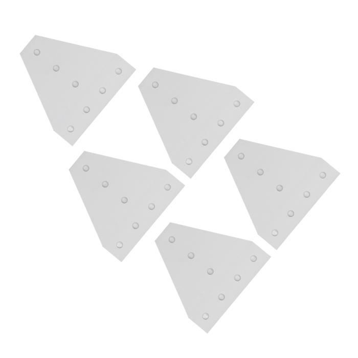 Plaque de jonction à angle droit (3030T)5 PièCes 7 Trous Plaques De ...