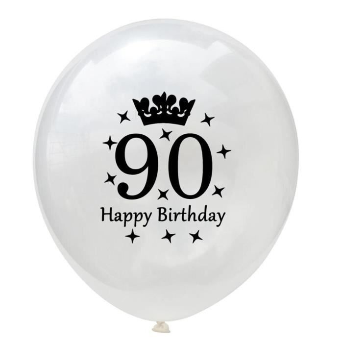 5 pièces-lot ballon d'anniversaire écriture numéro 16 18 30 40 50 60 70 ...