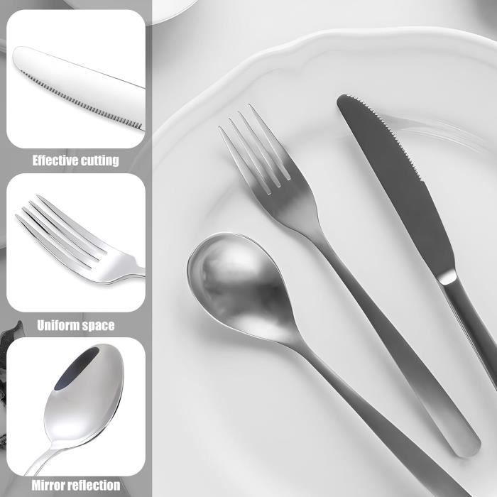 Couverts de Table, ensemble de couverts inox 30 pièces, Ensemble de ...