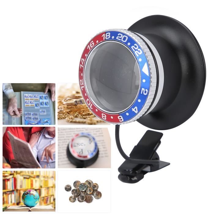 FYDUN Loupe à boucle oculaire Loupe de Bijoutier 10X, Loupes D'oeil en Aluminium Loupe D'oeil D ...
