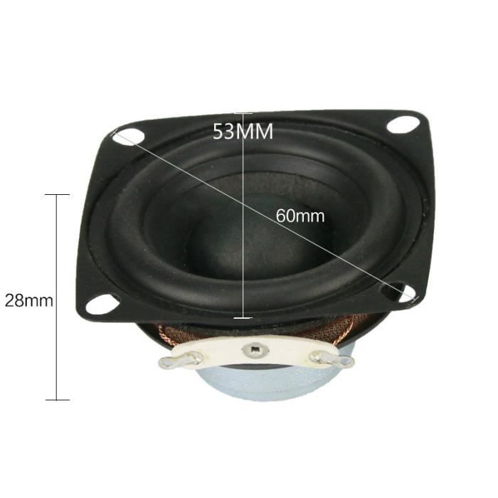 2PC 2-inch Full-range Speakers Magnetic NdFeB High-power Alto Treble ...