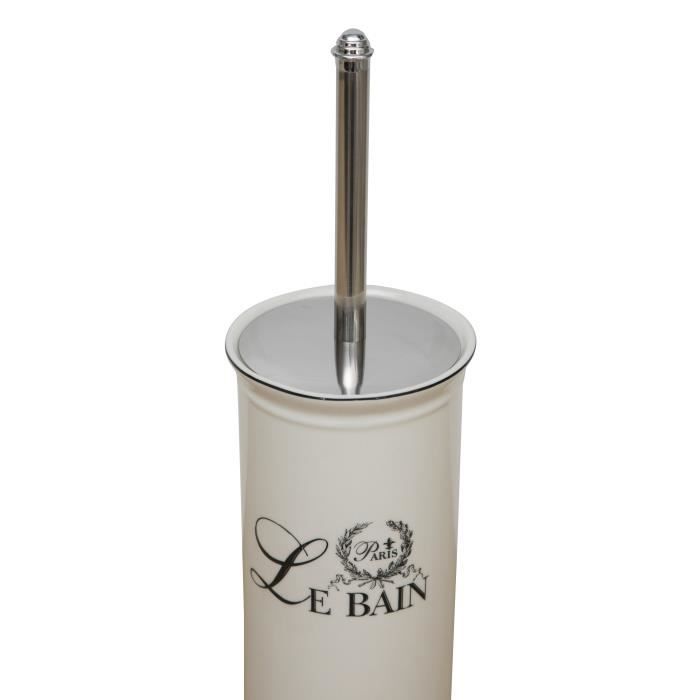 PORTE-BALAI DE TOILETTE EN PORCELAINE BLANCHE DÉCORÉE 'Le Bain Paris ...