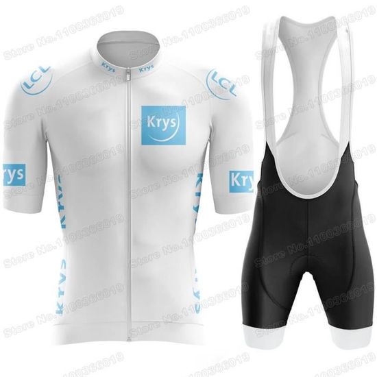 France TDF Leader-Ensemble de maillot de cyclisme, jaune, vert, blanc ...