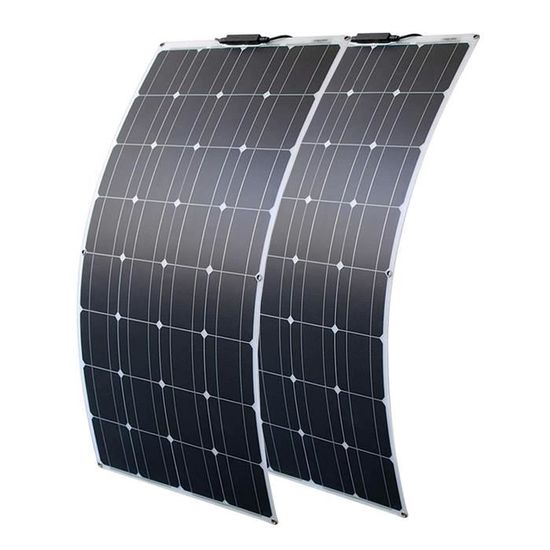 Panneau Solaire Flexible 200W Module Monocristallin 2Pcs 100w 12v Ultra léger étanche Chargeur ...