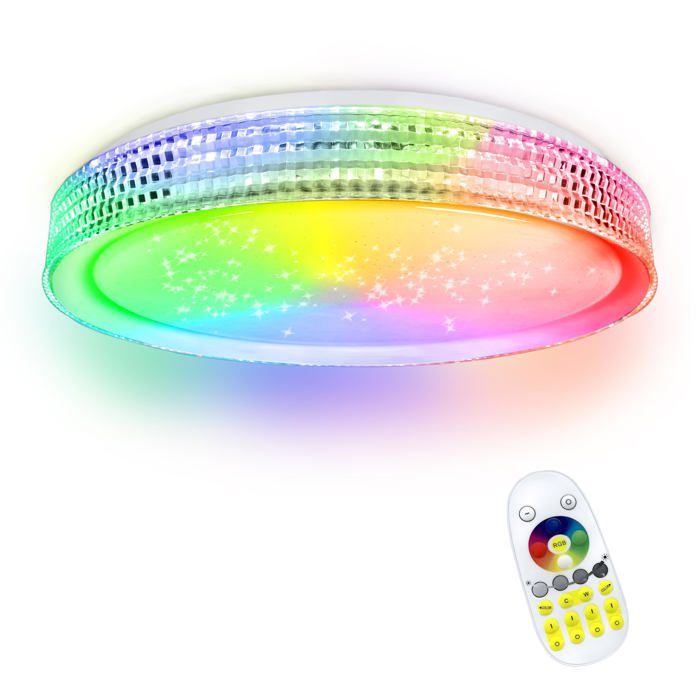 Plafonnier LED - Noname - 60W - Dimmable - RGB - Effet étoile ...