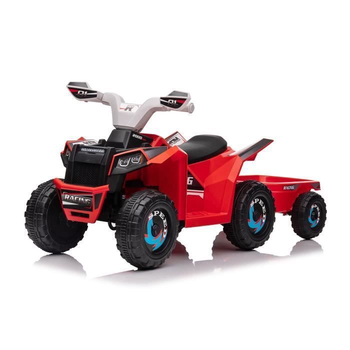 Quad Enfant Électrique Beast Rouge 6V - Mixte - 4 roues - Batterie ...