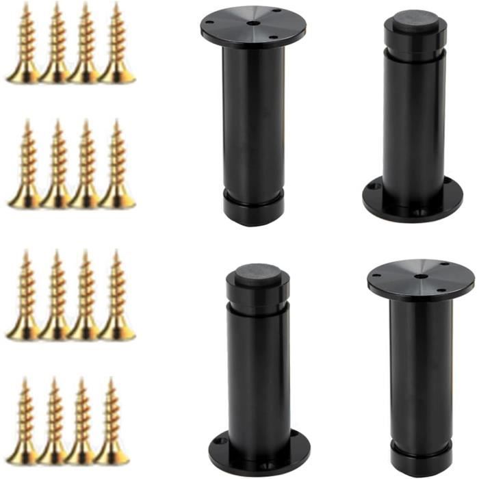 4X Cabinet Legs Furniture Legs Kitchen Unit Feet Table Legs Adjustable ...