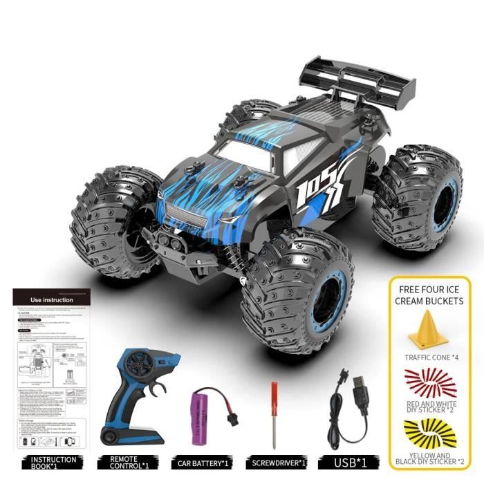 Véhicule radiocommandé - JJRC - Q105 - 2.4G - 1:18 RC - Tout terrain - Bleu - Cdiscount Jeux ...